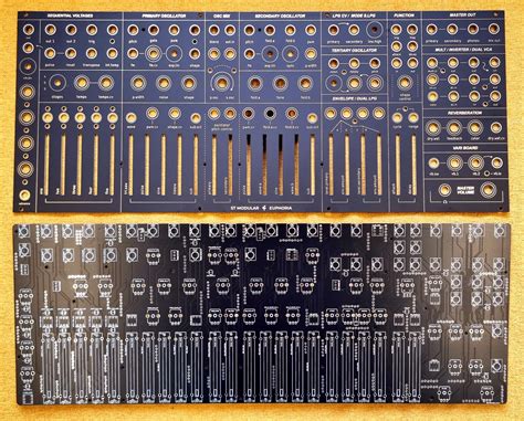 Pcb Panel ST Modular Euphoria Stand Alone Synth Pusherman