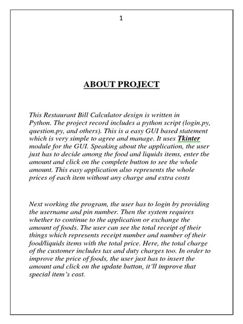 Billing Final Doc Pdf My Sql Python Programming Language