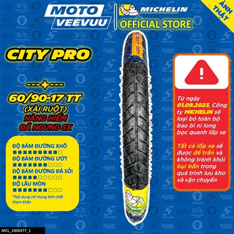 MTVV Vỏ lốp xe máy MICHELIN TT City Pro Lốp xài ruột Shopee Việt Nam