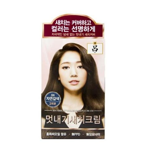 Btm 려 우아채 멋내기 새치크림 5n 자연갈색 3회분 염색 컬러 칼라 셀프 약 티몬