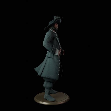 Captain Barbossa 3d Model By Moogar