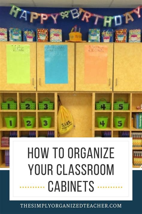 How To Organize Classroom Cabinets