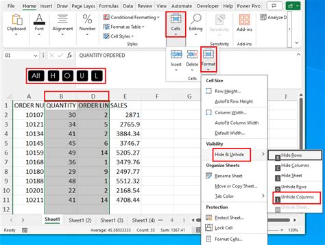Ways To Unhide Columns In Microsoft Excel How To Excel