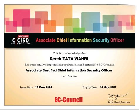 Earned Ec Council Certification With Continuous Learning Tata Derek Posted On The Topic Linkedin