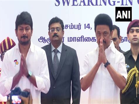 Tn Cm Stalins Son Udhayanidhi Sworn In As Cabinet Minister Public Tv