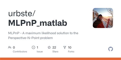 Github Urbste Mlpnp Matlab Mlpnp A Maximum Likelihood Solution To The Perspective N Point