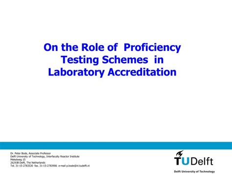 Ppt On The Role Of Proficiency Testing Schemes In Laboratory Accreditation Powerpoint