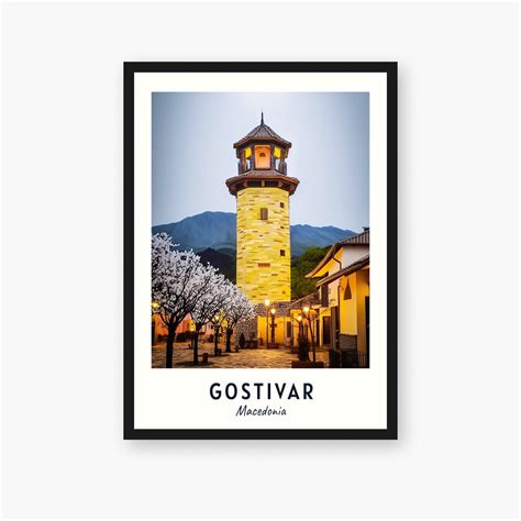 Gostivar City Print Gostivar Travel Poster Macedonia Travel Etsy Uk