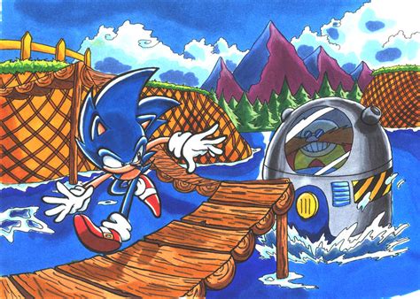 Sonic Bridge Zone Col By Radicalrave On Deviantart