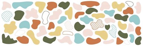 Premium Vector Abstract Blotch Shape Liquid Shape Elements Set Of Modern Graphic Elements