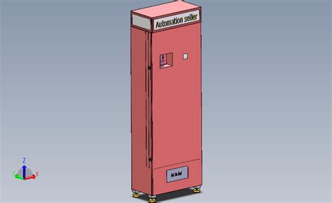 无人售货机售货柜solidworks 2018模型图纸下载 懒石网