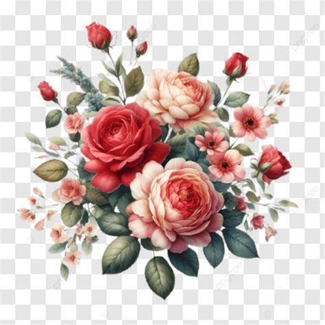 Watercolor Painting Rose Flower Royalt Rose Flower Watercolor PNG