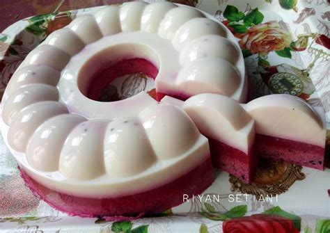 Resep Puding Buah Naga Merah With Full Cream Milk Oleh Riyan Setiani