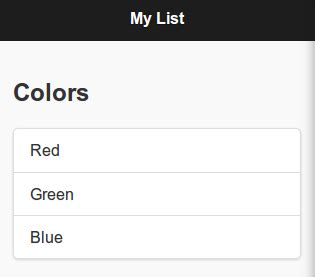 List Widget DrupalGap 7 Docs