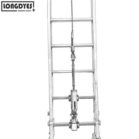 Tower And Roof Falling Protection Vertical Lifeline And Ladder Fall Arrest System Personal