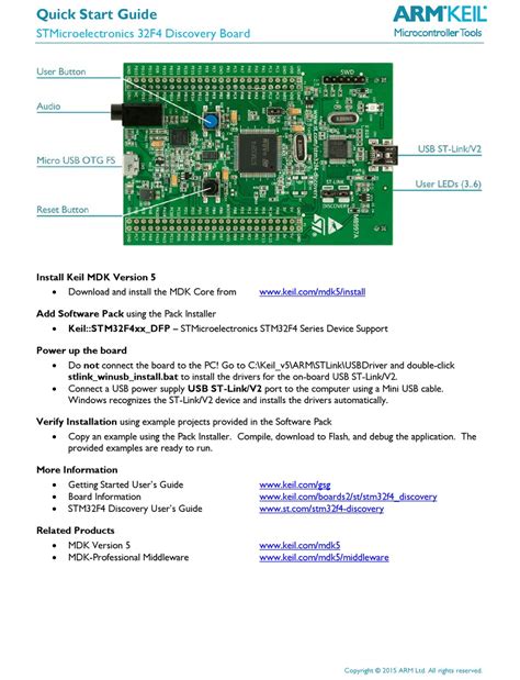 stmicroelectronics stm32f4 series quick start manual pdf download