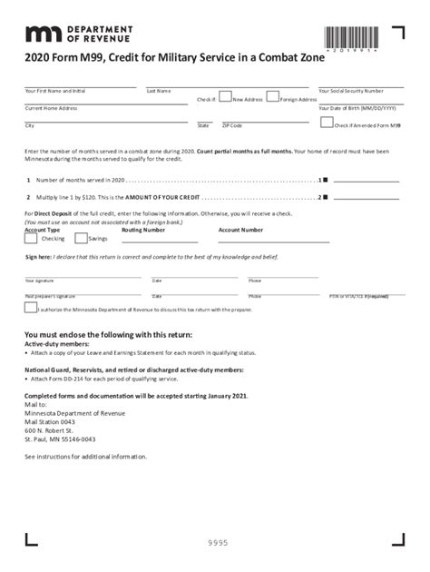 MN M99 2020 2022 Fill Out Tax Template Online US Legal Forms