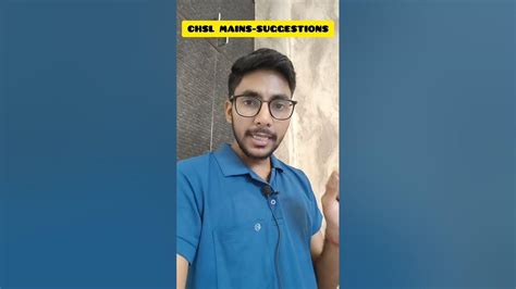Most Important Suggestions Chsl Mains Chslmains 26june Ssc Youtube
