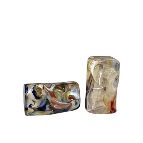 Unbranded Art Vintage Crystal Hand Blown Glass Multicolor Handmade