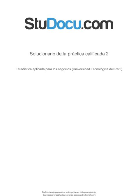 Pdf Solucionario De La Practica Calificada Compress StuDocu Is Not Sponsored Or Endorsed By