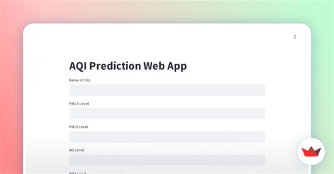 Aqiprediction · Streamlit
