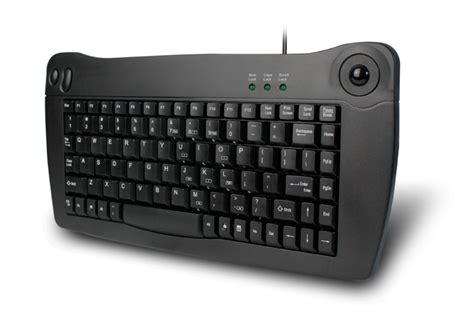 Solidtek Mini Trackball Keyboard Wired Usb