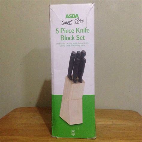 Asda 5 Piece Knife Block Set Furniture And Home Living Kitchenware