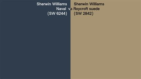 Sherwin Williams Naval Vs Roycroft Suede Side By Side Comparison