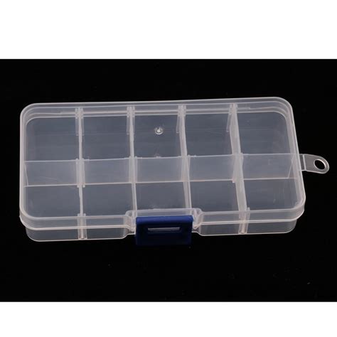 2pcs Detachable 10 Slots Plastic Components Tool Storage Cases Boxes