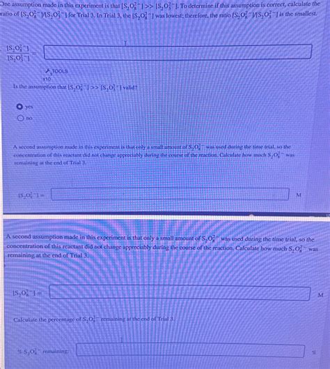 One Assumption Made In This Experiment Is That