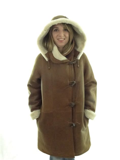 Ladies Shearling Sheepskin Duffle Coat Radford Leather Fashions Quality Leather And Sheepskin