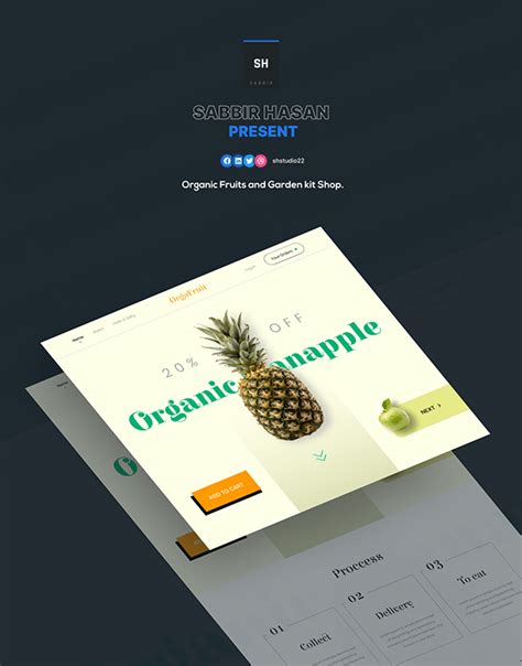 Organic Food Shop Ui Design On Behance