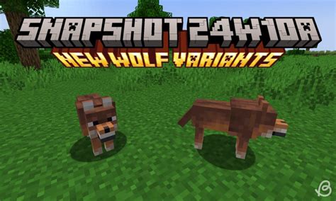 Minecraft Snapshot 24w10a Adds 8 New Wolf Variants Beebom