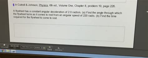 solved a flywheel has a constant angular deceleration of 2 0
