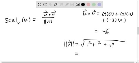Solvedcalculating Orthogonal Projections For The Given Vectors 𝐮 And V