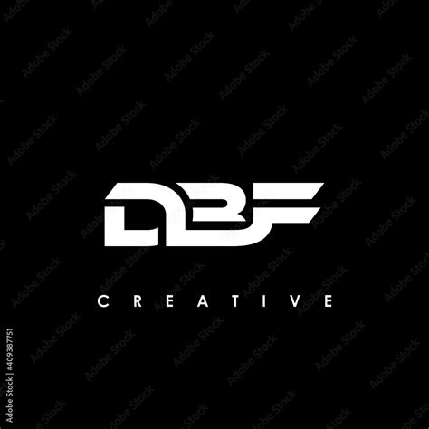Dbf Letter Initial Logo Design Template Vector Illustration Stock