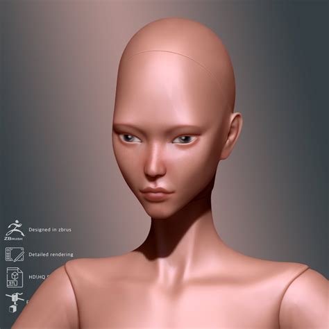 Stl File 3d Model Bjd Doll For 3d Printing Etsy