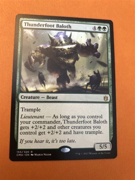 Mtg Thunderfoot Baloth Commander Anthology 2017 Nm Ebay