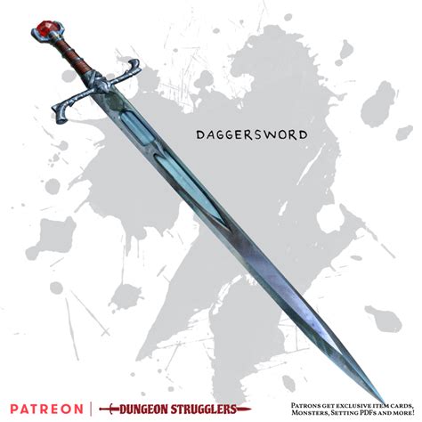 [oc][art] Daggersword Weapon Dagger Longsword R Dnd