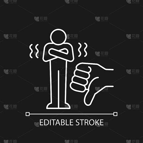 批评白色线性图标的黑暗主题