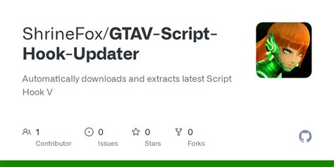 Github Shrinefoxgtav Script Hook Updater Automatically Downloads