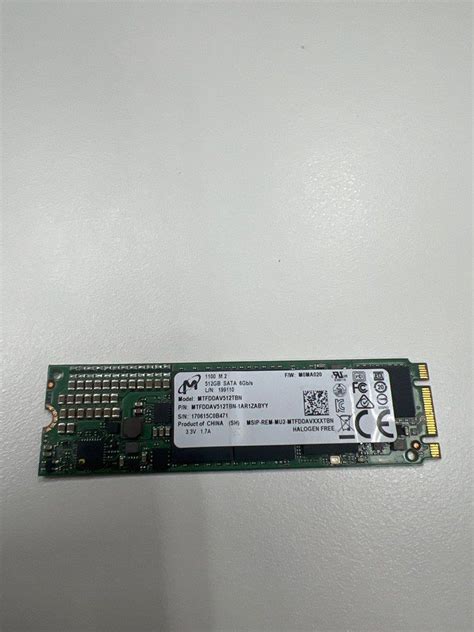Micron M.2 SSD 512GB , Computers & Tech, Parts & Accessories, Computer ...