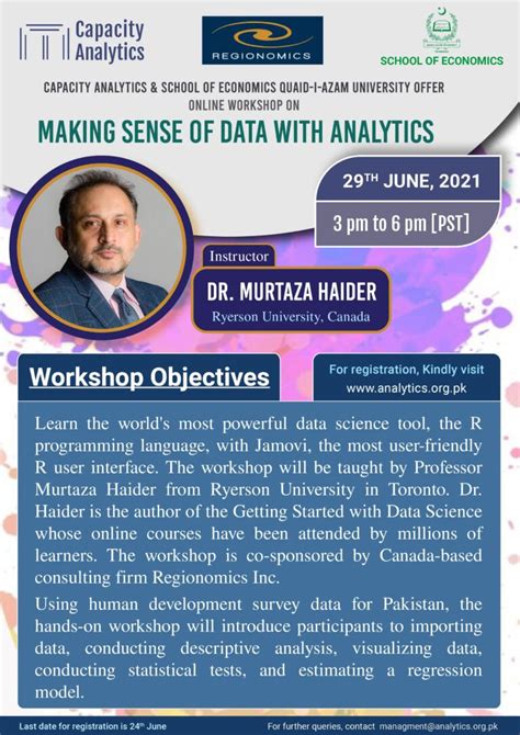 Workshop On Data And Analytics Capacity Analytics