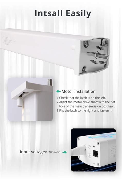 Tuya Matter Smart Electric Curtain System 2n M Motor And Electric