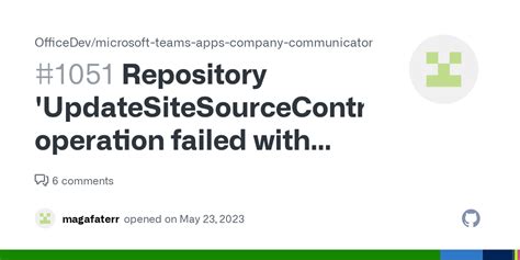 Repository Updatesitesourcecontrol Operation Failed With Systemnetwebexception The Remote