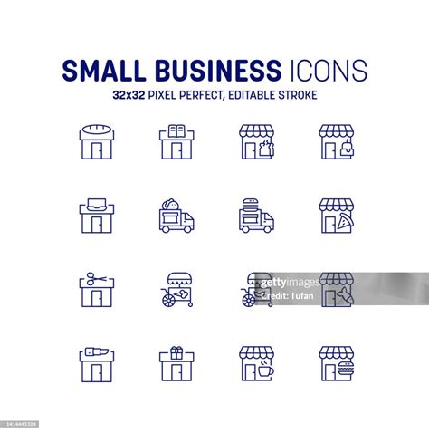 Small Business Icons Set Simple Set Shop And Store Icon Collection