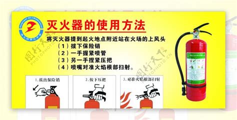 灭火器的使用方法图片素材 编号19356277 图行天下