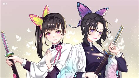 Kanao Tsuyuri And Shinobu Kochou Wallpaper Hd Anime 4k Wallpapers