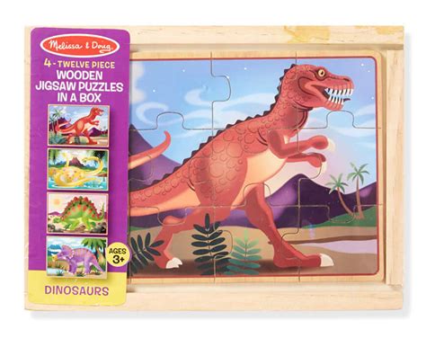 Buy Melissa And Doug Dinosaur Puzzles In A Box At Mighty Ape Nz
