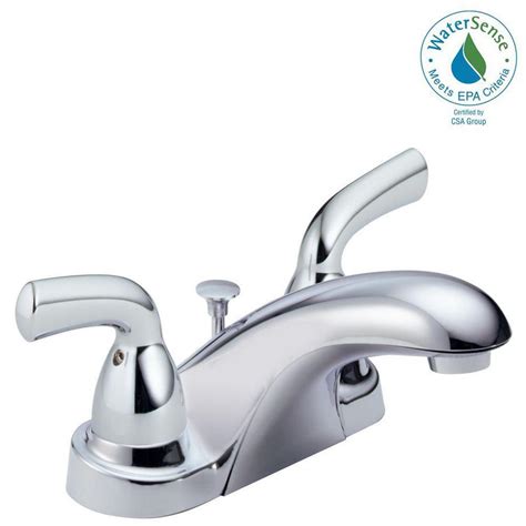 Delta Foundations 4 In Centerset 2 Handle Bathroom Faucet In Chrome